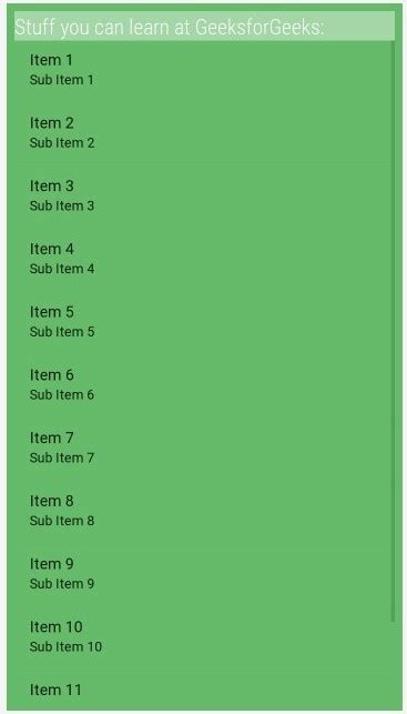 Afficher Le Recyclage Dans Android Avec Listview Stacklima