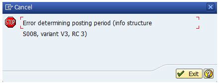 Error Determining Posting Period Info Structure S SAP Community