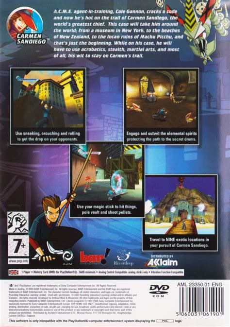 Ps2 Carmen Sandiego The Secret Of The Stolen Drums Beg Kaptenkrok