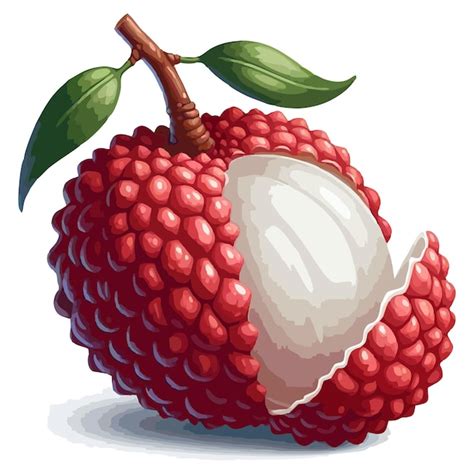 Lychee Vector Premium Ai Generated Vector