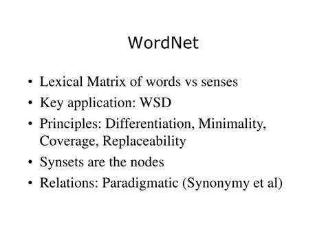 Ppt Lexical Knowledge Structures” Seminar Presentation J Ramanand Kresit Advisor Prof