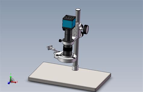智能电子显微镜三维sw模型 Solidworks 2021 模型图纸下载 懒石网