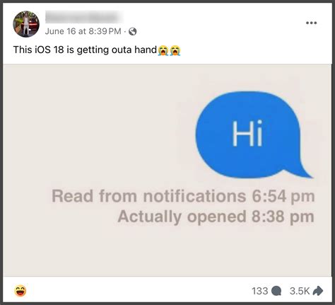 Ios18 Does Not Feature Read From Notifications And Actually Opened