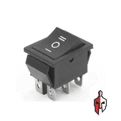 Rocker Switch 6 Pin 3 Way Alphatronic