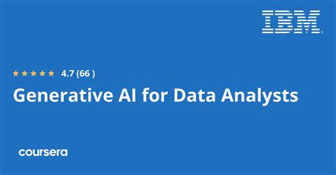 Generative Ai For Data Analysts Coursera