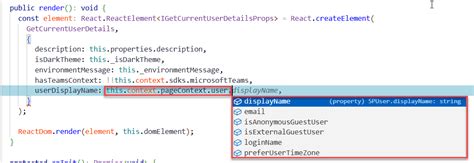 Display Current User Name In Spfx Client Side Web Part