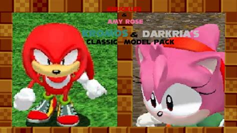 Srb2 Definitive Classic Amy And Classic Knuckles Model Pack Youtube