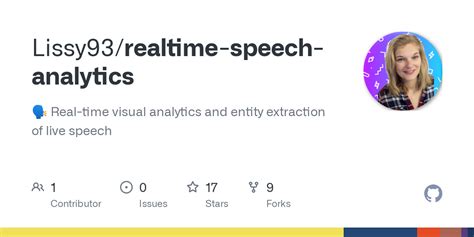 GitHub Lissy Realtime Speech Analytics Real Time Visual Analytics And Entity Extraction
