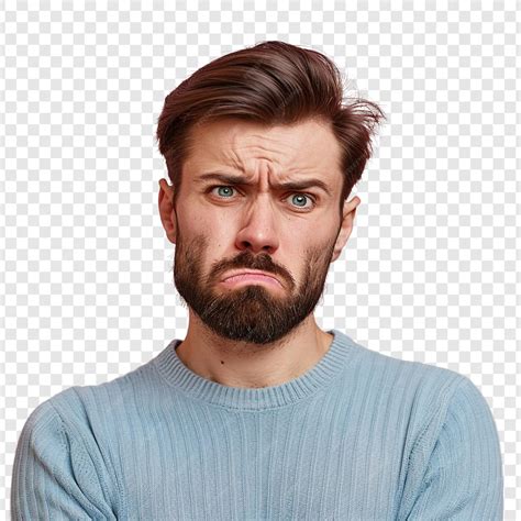 Portrait Of A Disappointed Man Premium Ai Generated Psd