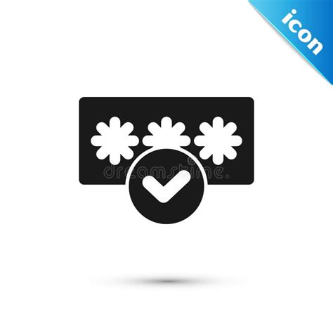 Grey Password Protection And Safety Access Icon Isolated On White