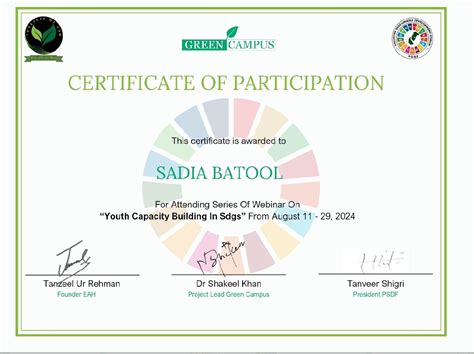 Sadia Batool On Linkedin Sdg Webinar Sustainabledevelopment