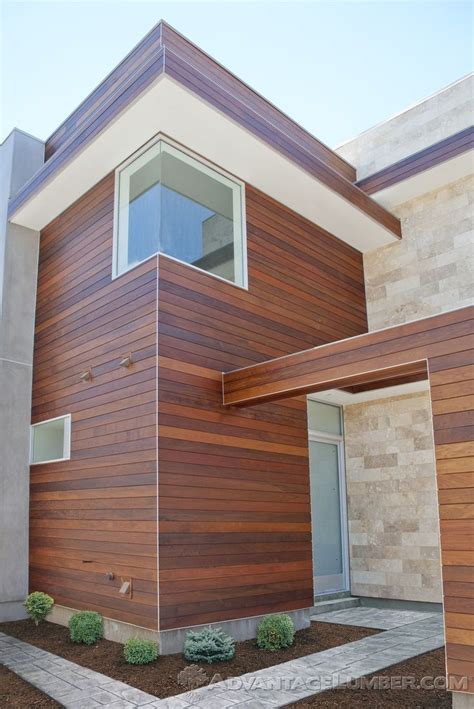 Modern Exterior Wood Accent Wall Ideas Ipe Wood Siding Exterior