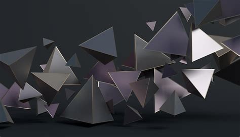 Premium Photo Abstract 3d Rendering Of Geometric Shapes