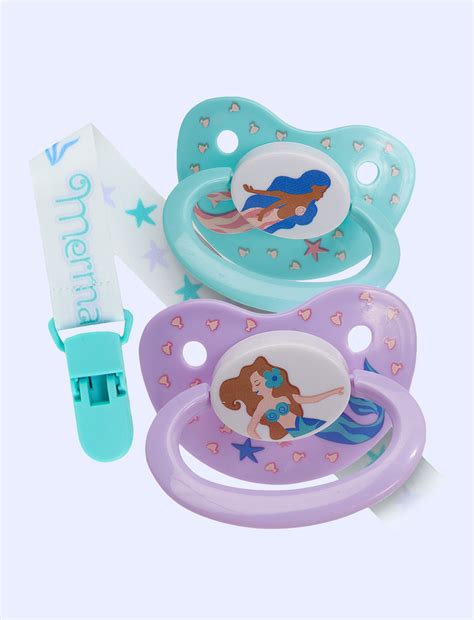 Box Of 2 Pacifiers Rearz Mermaid Pacifiers Diaper Minister