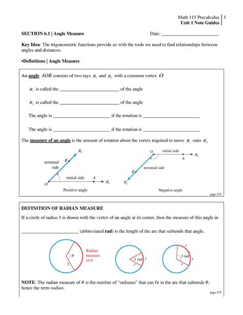unit 1 note guides 1 math 115 precalculus unit 1 note guides section