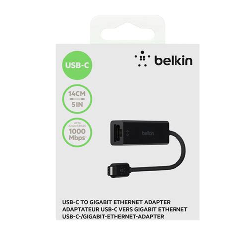 Belkin USB Type C To Gigabit Ethernet Adapter Startech Store