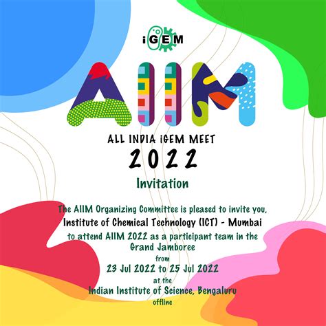 Collaborator All India Igem Meet Ict Mumbai Igem 2022