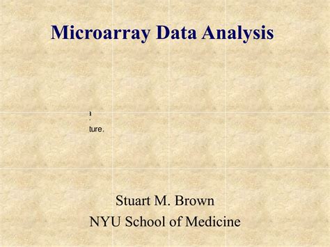 PPT Microarray Data Analysis PowerPoint Presentation Free Download ID 6634482
