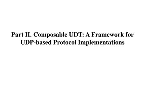 Ppt Optimizing Udp Based Protocol Implementations Powerpoint Presentation Id206949