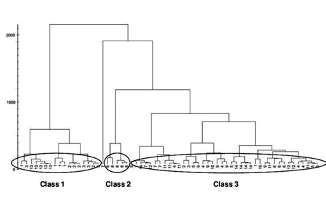 Dendrogram Of Pca Results Using Unit Variance Scaling Method Obtained
