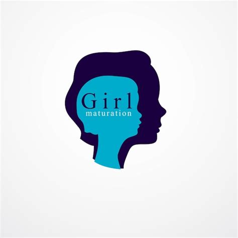 Premium Vector Girl Growing To Adult Age Years Concept Illustration