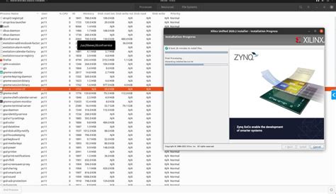 vivado 2020 2 installation stuck at generating installed device list