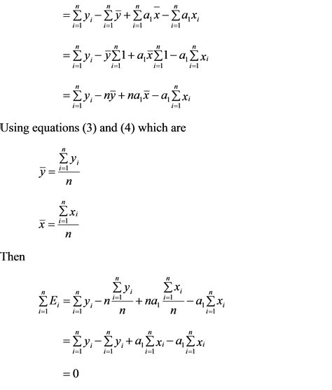 Sum Of The Residuals For The Linear Regression Model Is Zero Numerical Methods Guy