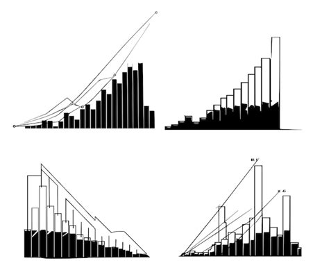 Premium Vector Minimal Trend Line Graph Growth Illustration