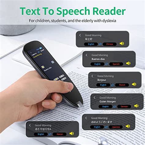 Svantto Pen Scanner Text To Speech Device For Dyslexia Ocr Digital Highlighter Pen Reader