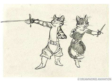 Living Lines Library Puss In Boots 2011 Character Design