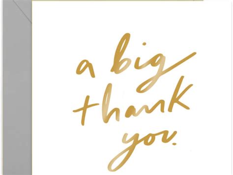 Big Thank You Gratitude Card Melita Latham London