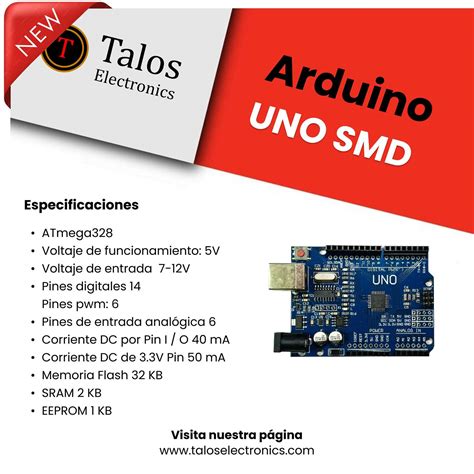 talos ¡descubre el poder de la creatividad con arduino uno smd 🚀💡 con este versátil