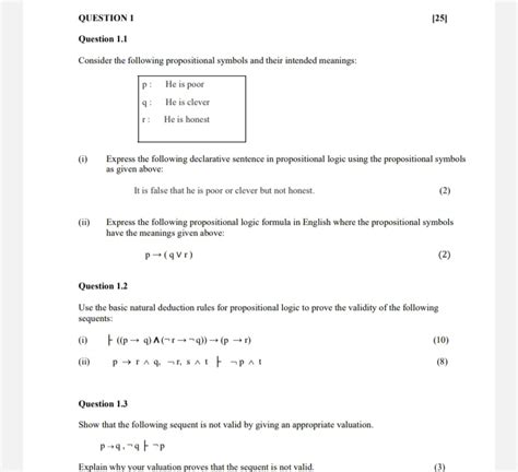 Solved Question 1question 11consider The Following