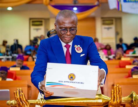 Governor Babajide Sanwoolu Present 2024 Budget To Lagos State House Of