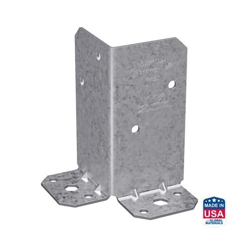 Simpson Strong Tie Rpbz Zmax Galvanized Retrofit Post Base For Double