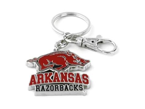 Ncaa Arkansas Razorbacks Heavyweight Logo Keychain