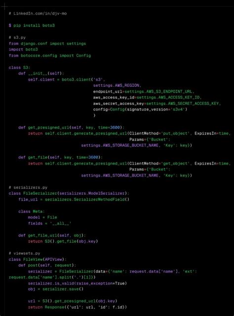 Ankur Singh On Linkedin Python Django Amazom Aws Aws Tip Boto3