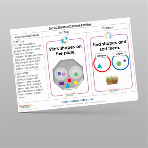 Year 1 Sort 2d Shapes Practical Activities Resource Classroom Secrets