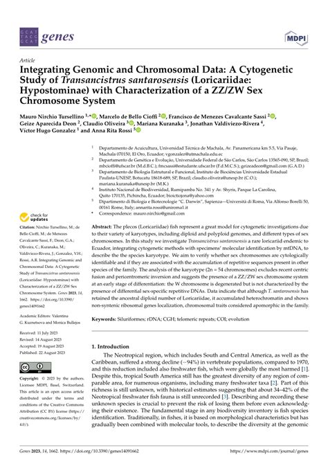Pdf Integrating Genomic And Chromosomal Data A Cytogenetic Study Of