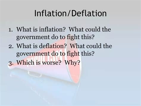 PPT Inflation Deflation PowerPoint Presentation Free Download ID
