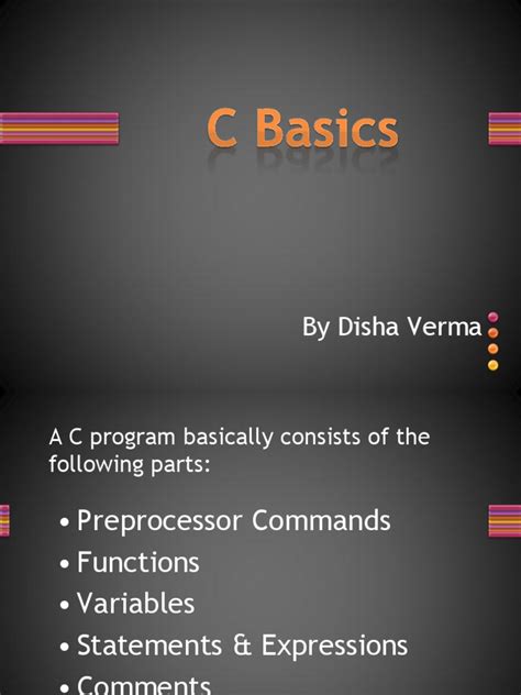 C Basics Pdf Integer Computer Science Variable Computer Science