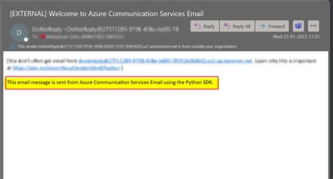Authenticate Azure Email Communication Services Using Service