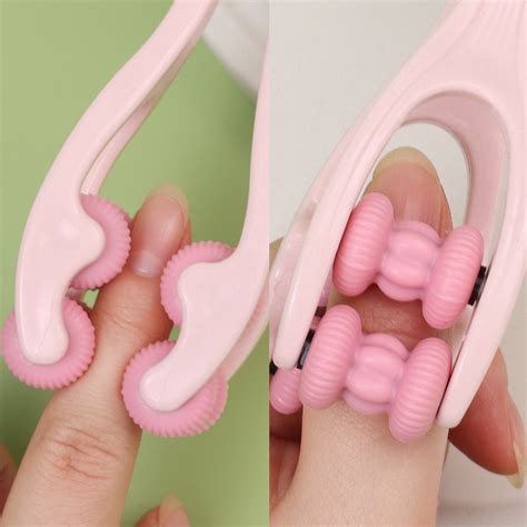 Random Color Hand Finger Massager Dual Roller Joint Relaxing Massage