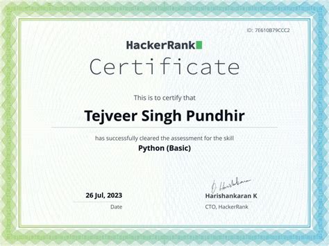 Tejveer Singh Pundhir On Linkedin Im Happy To Share That Ive Obtained A New Certification