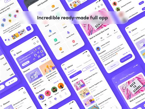 Quizzo Quiz App Ui Kit On Behance Behance