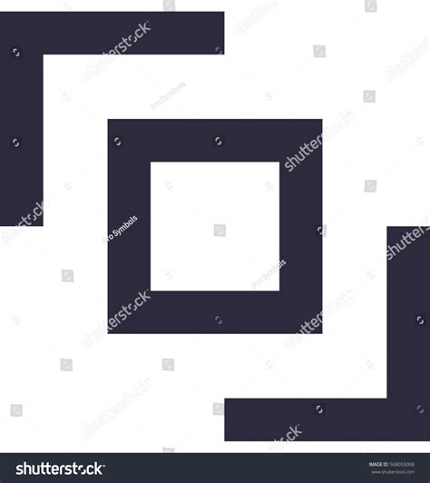 Overlap Vector Icon Stock Vector Royalty Free 568055008
