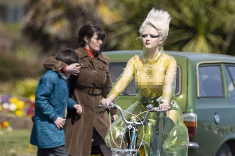 Maisie Williams Wears Sheer Top To Film Sex Pistols Series