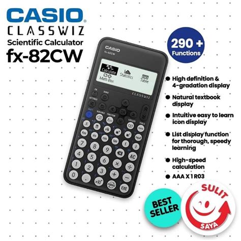 Authentic Casio Classwiz Fx 82cw Scientific Calculator Shopee Philippines