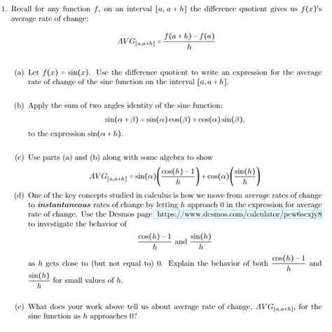 Solved Recall For Any Function F On An Interval A A H The Chegg Com