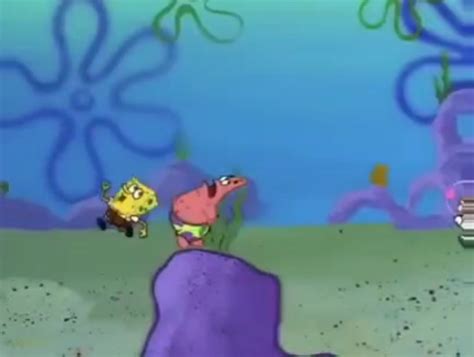 Spongebob And Patrick Running Away From Sandy While Pizza Tower Music